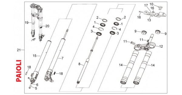 Front fork Paioli